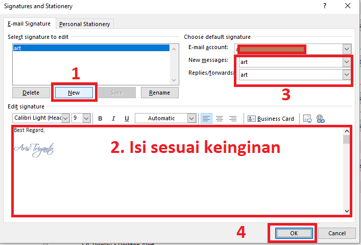 Cara Membuat Tanda Tangan Di Email Outlook