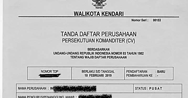 Melihat Lebih Jauh Dunia Teknologi: Pengertian Tanda Daftar Perusahaan ...