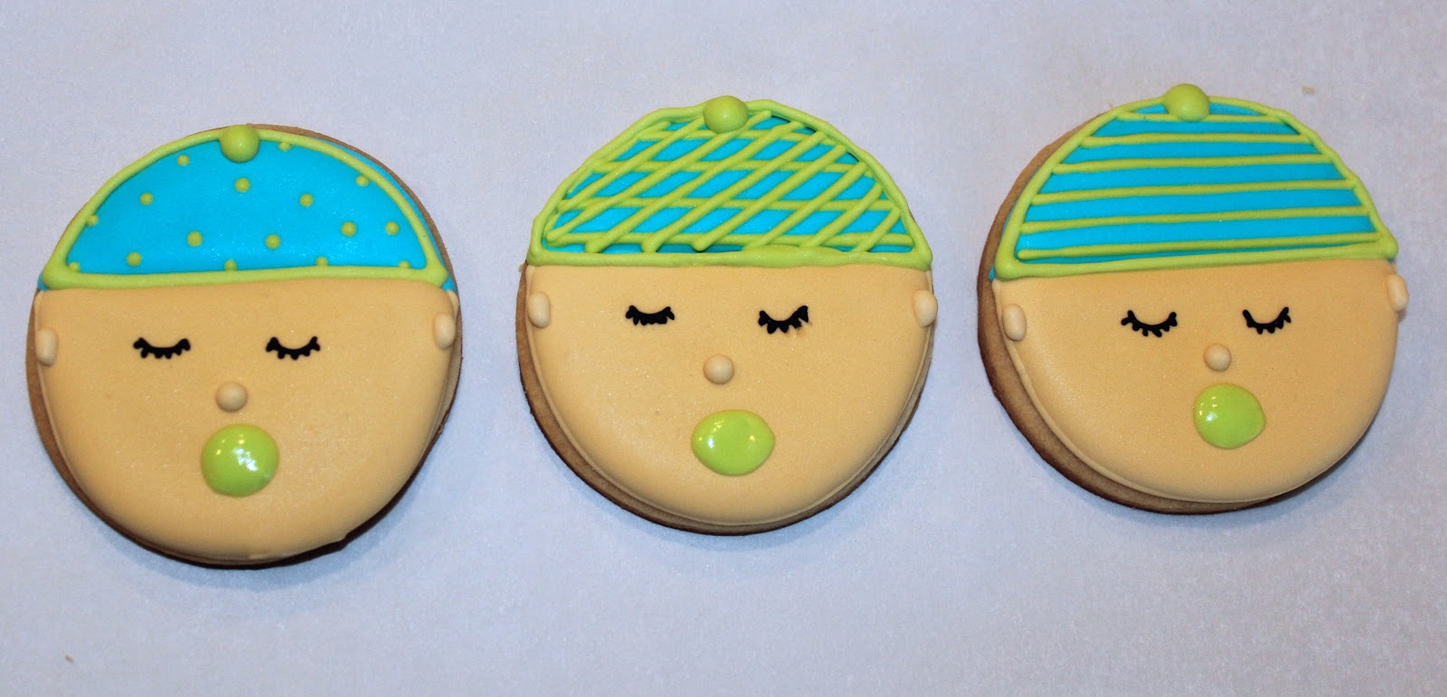 Baking in Heels: Sleeping Baby Face Cookies