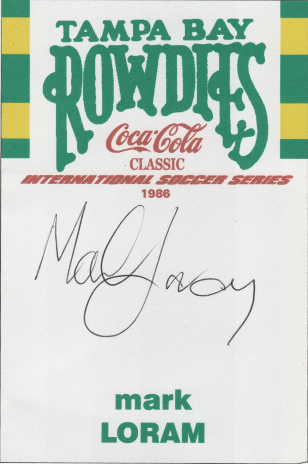 TAMPA BAY ROWDIES APPRECIATION BLOG (1975 to 1993): 01/07/2011 - 01/08/2011