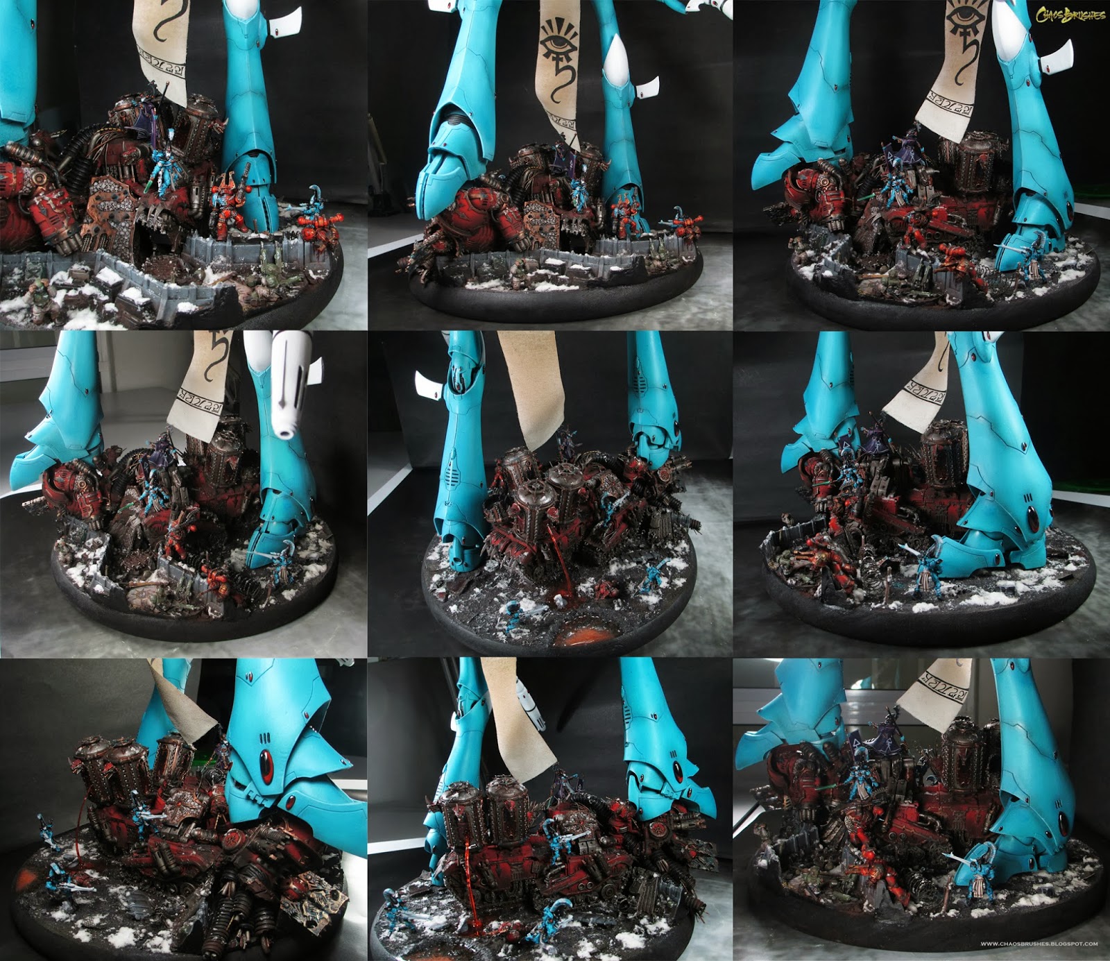 Chaos Brushes: Eldar Phantom Titan completed!