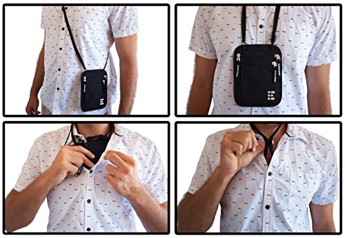 The many ways in wearing neck wallet