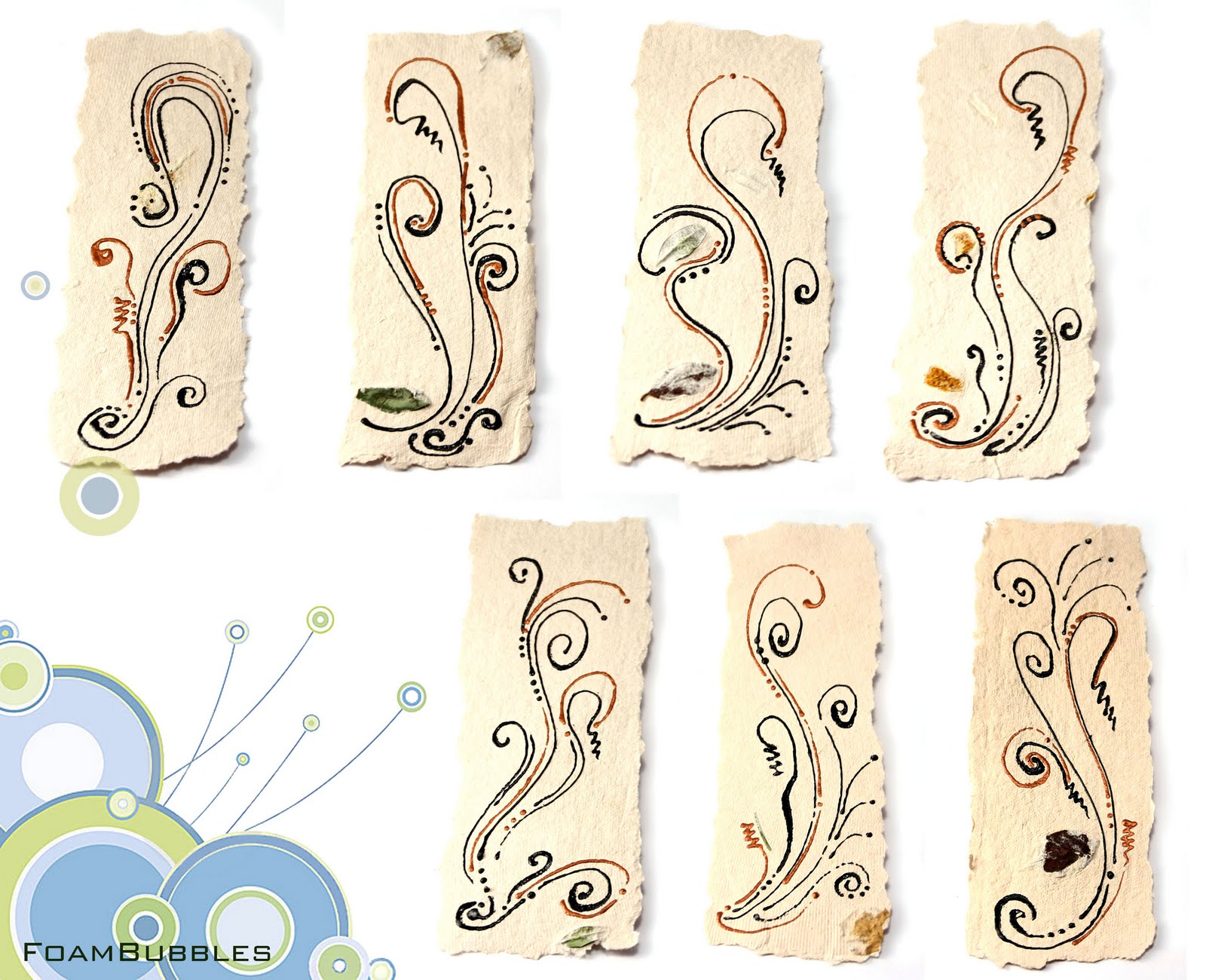 Semne carte- hartie handmade | FoamBubbles