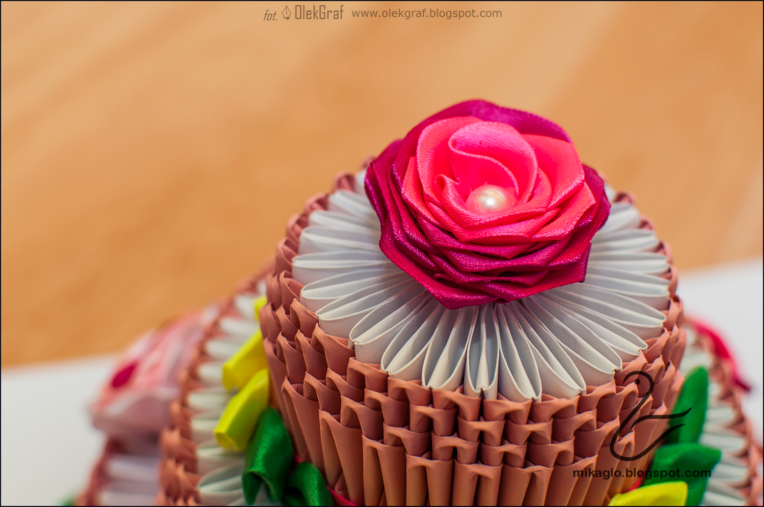 Origami 3d - mikaglo: 611. Tort z origami / 3d origami cake