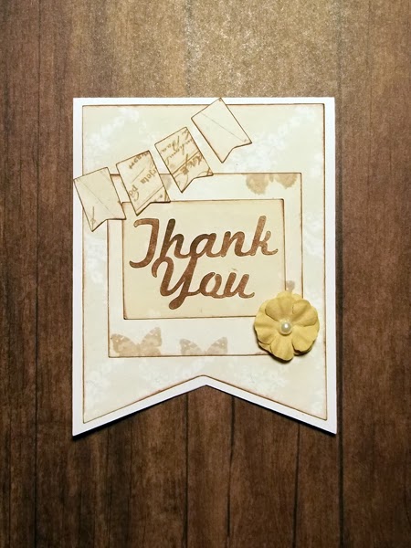 Cherished Memento's: A thank you card