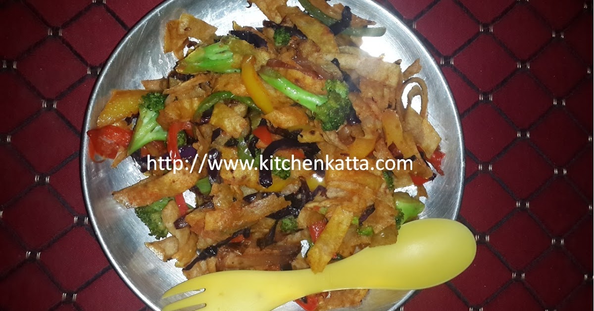 Vegetables fried Chapati