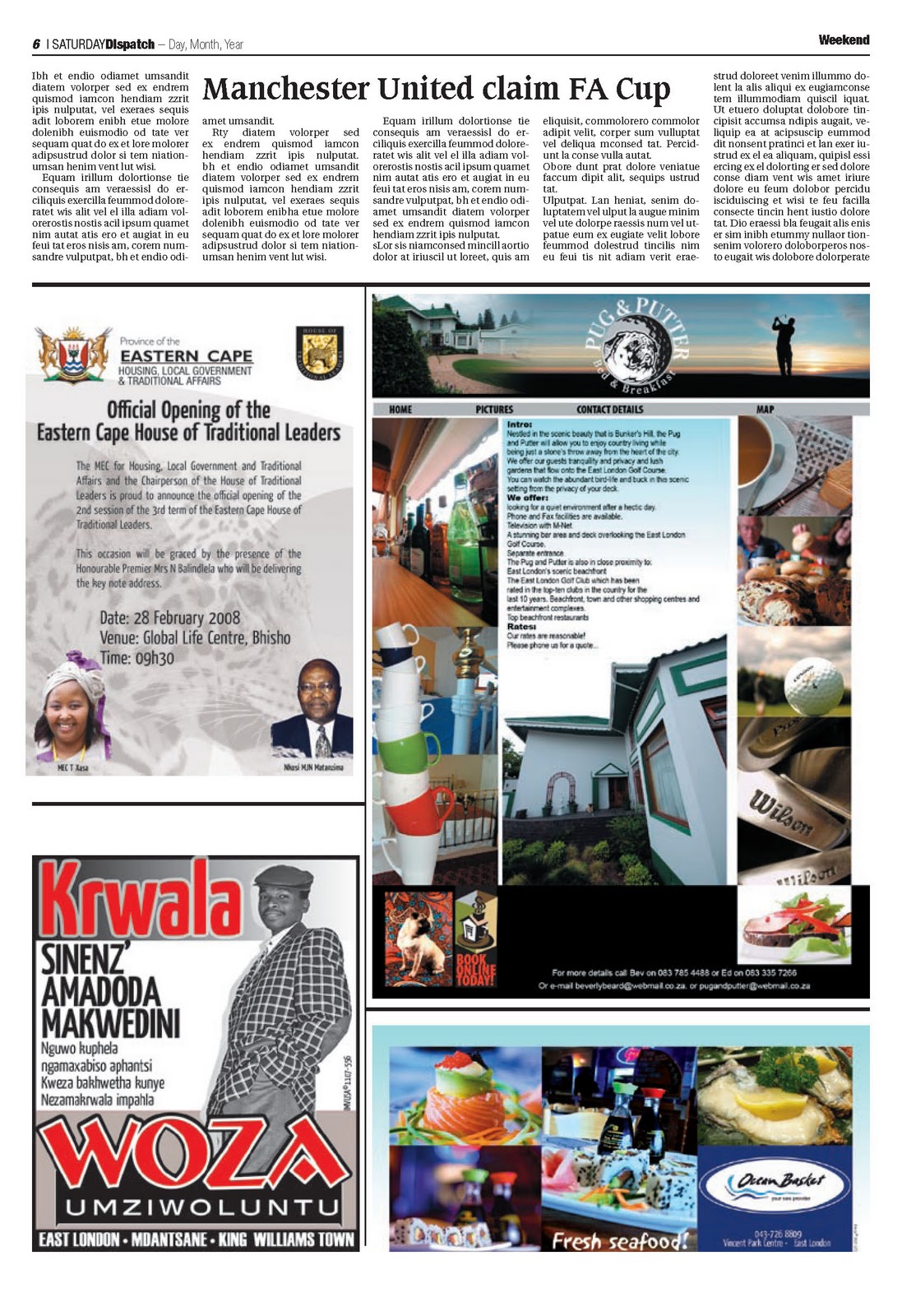 B|R Images ©: Series of concept tabloid newspaper spreads for a local ...