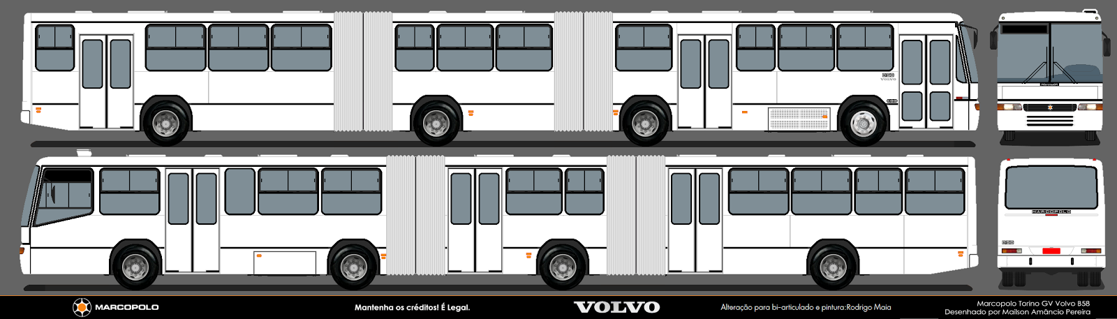 Central Bus: Marcopolo Torino GV LS Volvo B58 - Padrão 7 2333 da Campo Belo