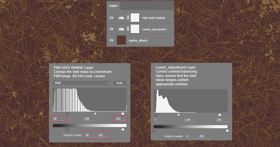 Nate The Artist: Technical talk: achieving PBR safe values in Photoshop