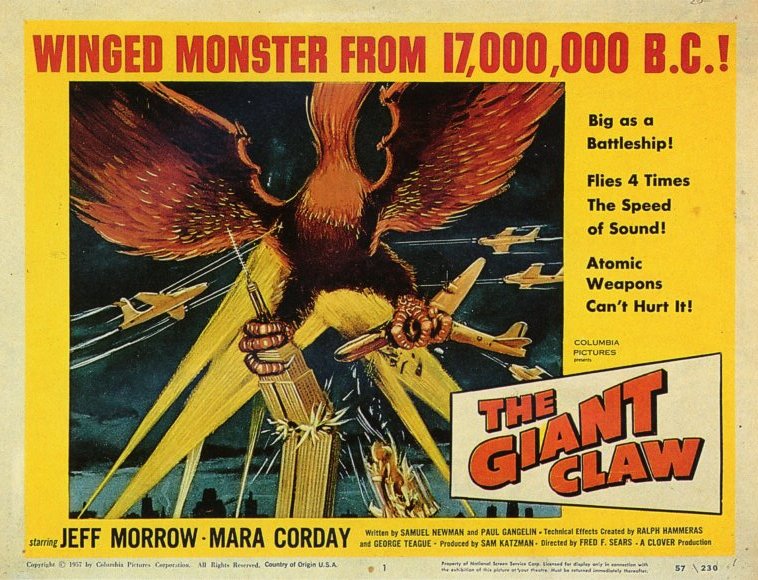 HORROR 101 with Dr. AC: THE GIANT CLAW (1957) movie review