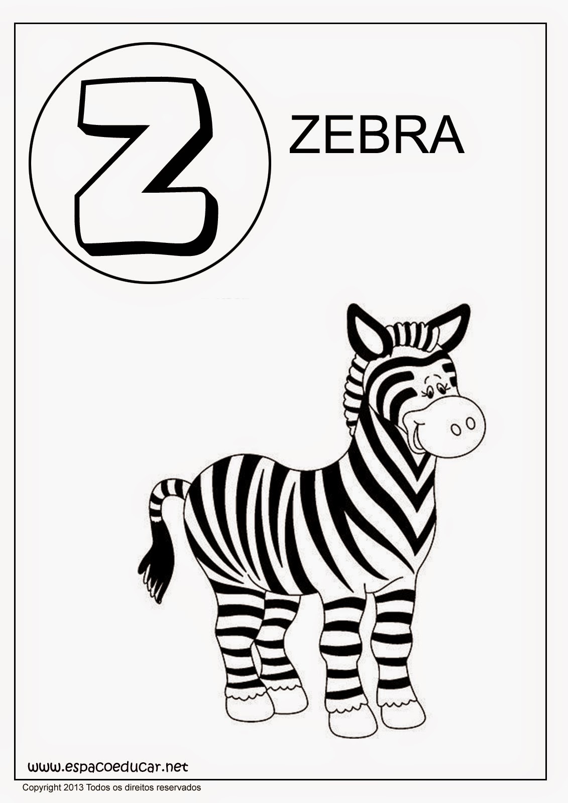 Alfabeto de colorir - Alfabeto para colorir, pintar, imprimir ou fazer ...