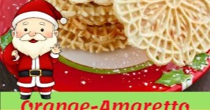 ORANGE AMARETTO PIZELLE COOKIES #christmas #cookies | Aurel Kitchen