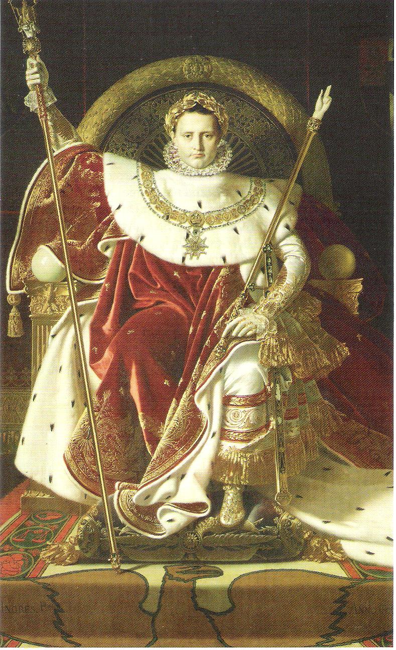 Famous Art: "Napoleon on his Imperial Throne" by Jean-Auguste-Dominique ...