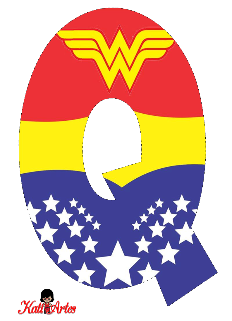 Alfabeto Gratis de la Mujer Maravilla. - Oh my Alfabetos!