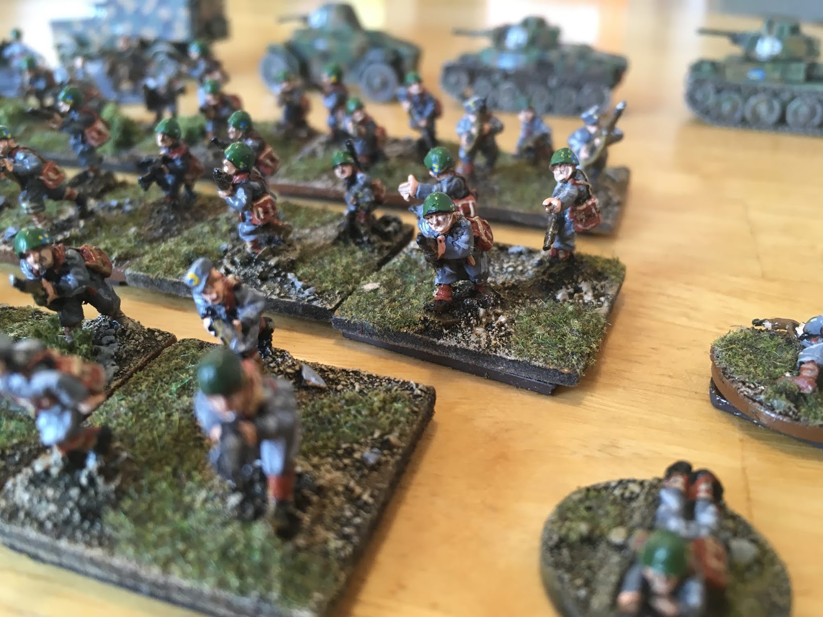 Wargaming in Sverige!: Painting and rebasing 15mm WW2 miniatures