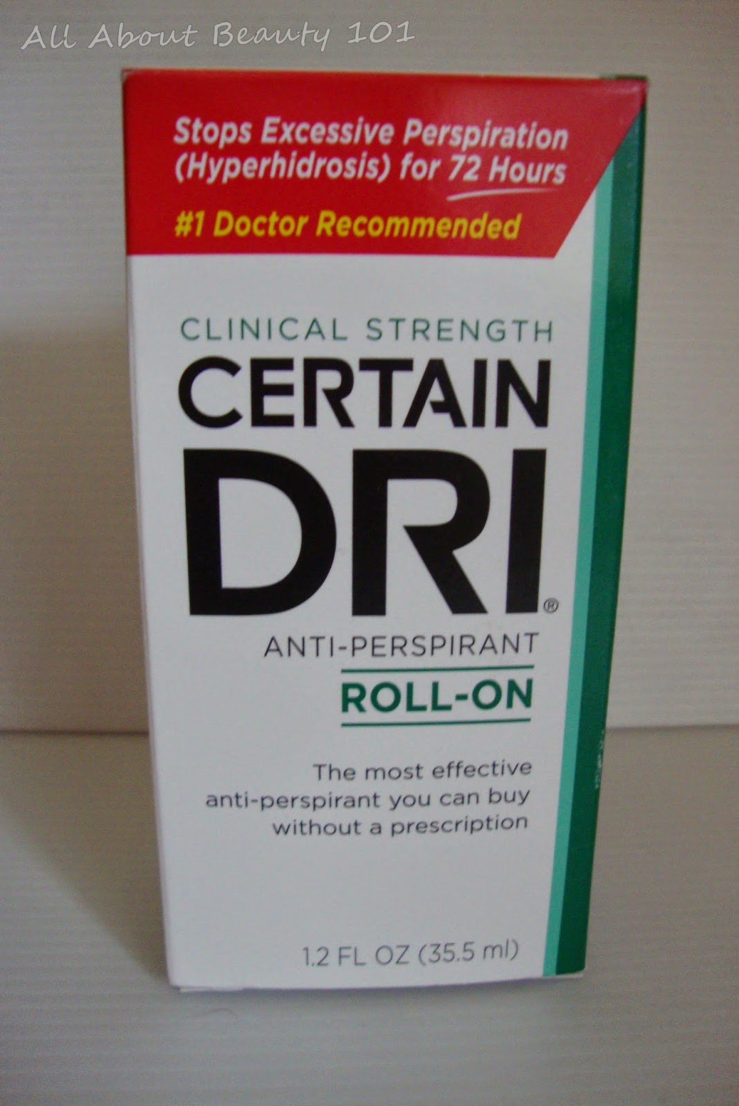 Certain Dri: Anti-Perspirant Roll-On | All About Beauty 101