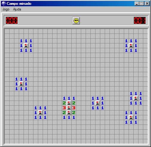 Para quem não viu o campo minado completado.