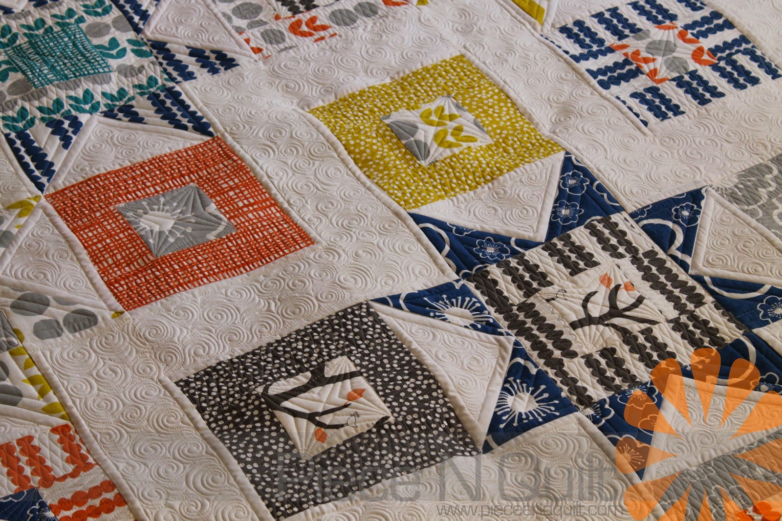 Piece N Quilt: Boxy Stars Quilt - Custom Machine Quilting