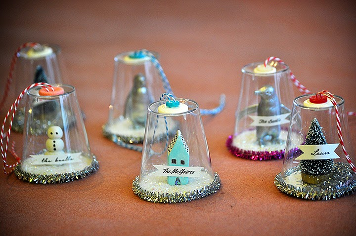 Whats Up With The Buells Crafting Diy Snow Globe Shot Glass Ornaments