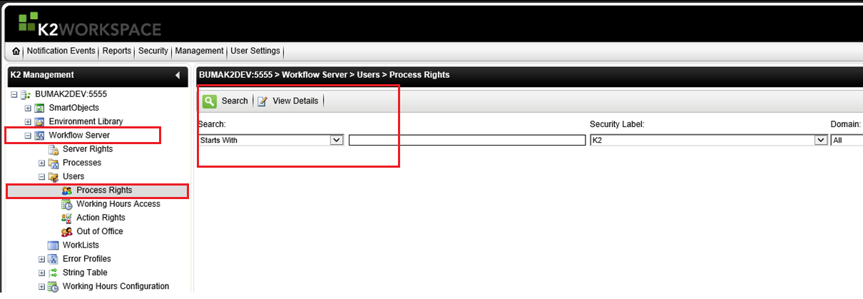 Process Overview shows No Data Available in K2 Workspace