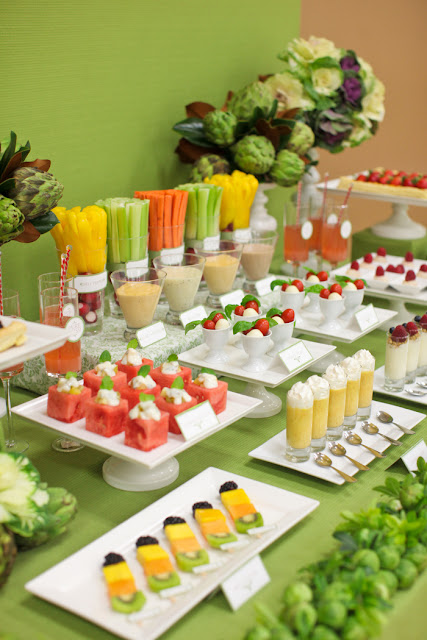 más que eventos: Buffet de frutas y verduras