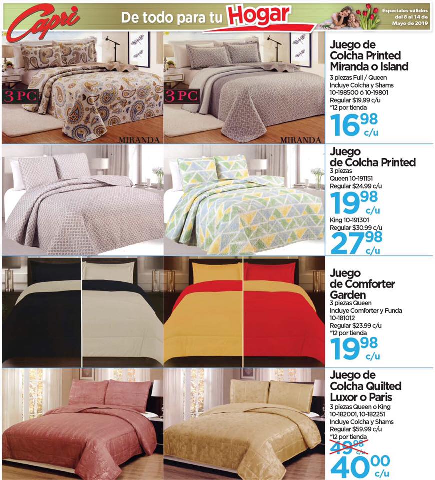 Ahorros Diarios Usando Cupones: Especiales válidos en las tiendas Capri ...