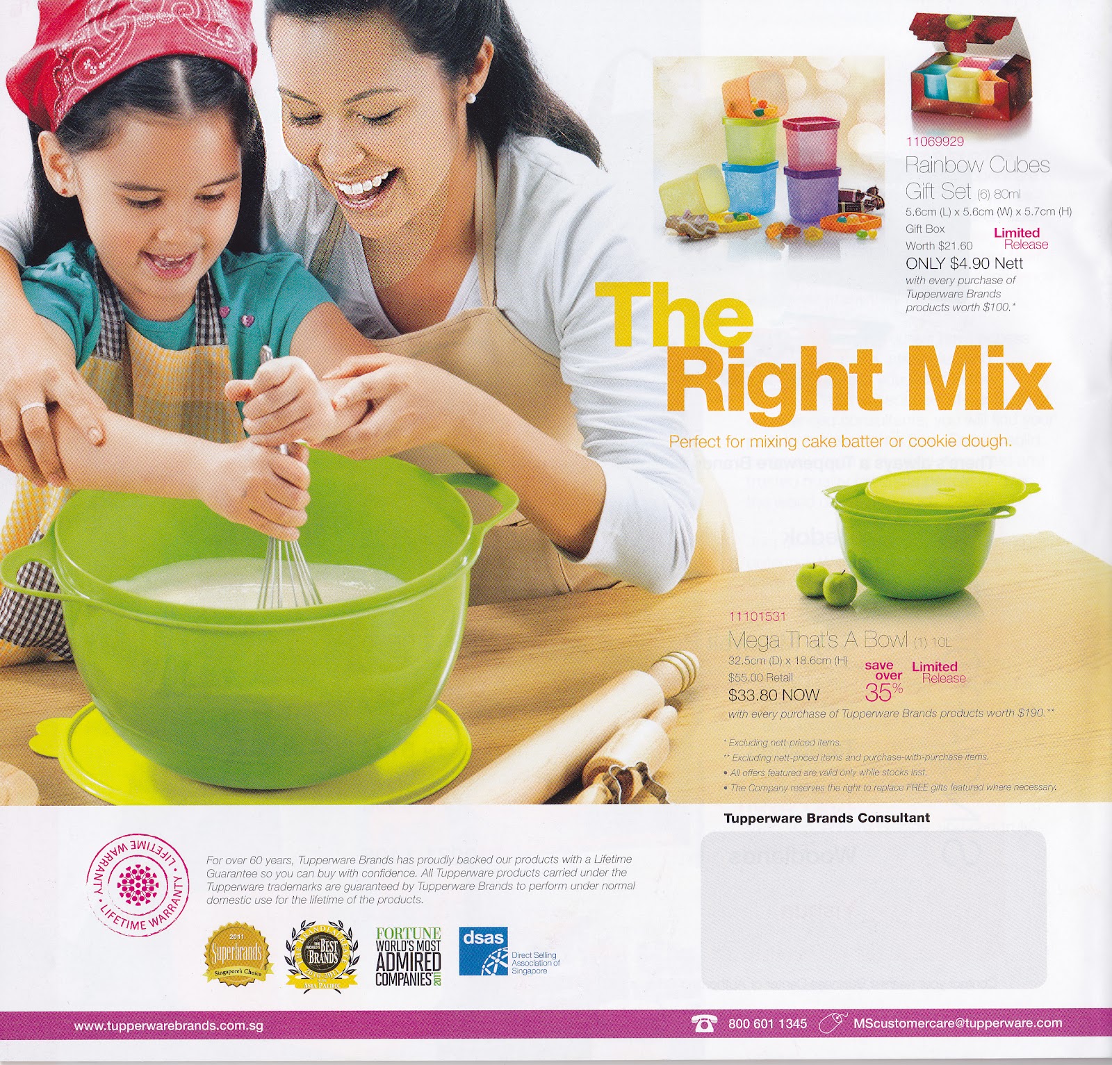Buy Tupperware in Singapore: Rainbow Cubes Gift Set