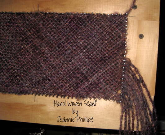 A Place For My Cards: Hand Woven Scarf (Rectangle Weaving Loom)