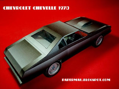 Chevrolet Chevelle 1970 Papercraft (Dark Version) | Papercraft Paradise ...