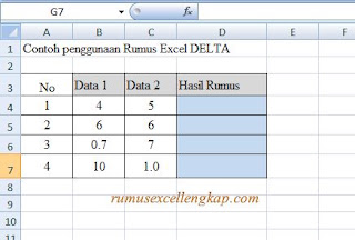 Apa dan Bagaimana Rumus Microsoft Excel DELTA itu? - Fungsi dan Rumus ...