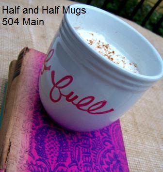 504 Main by Holly Lefevre: DIY! Half and Half Mugs