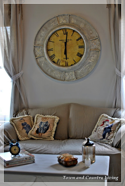Family Room Clock Makeover - Town & Country Living