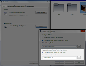 Inventor Tales: Setting Default Project in Autodesk Vault 2012