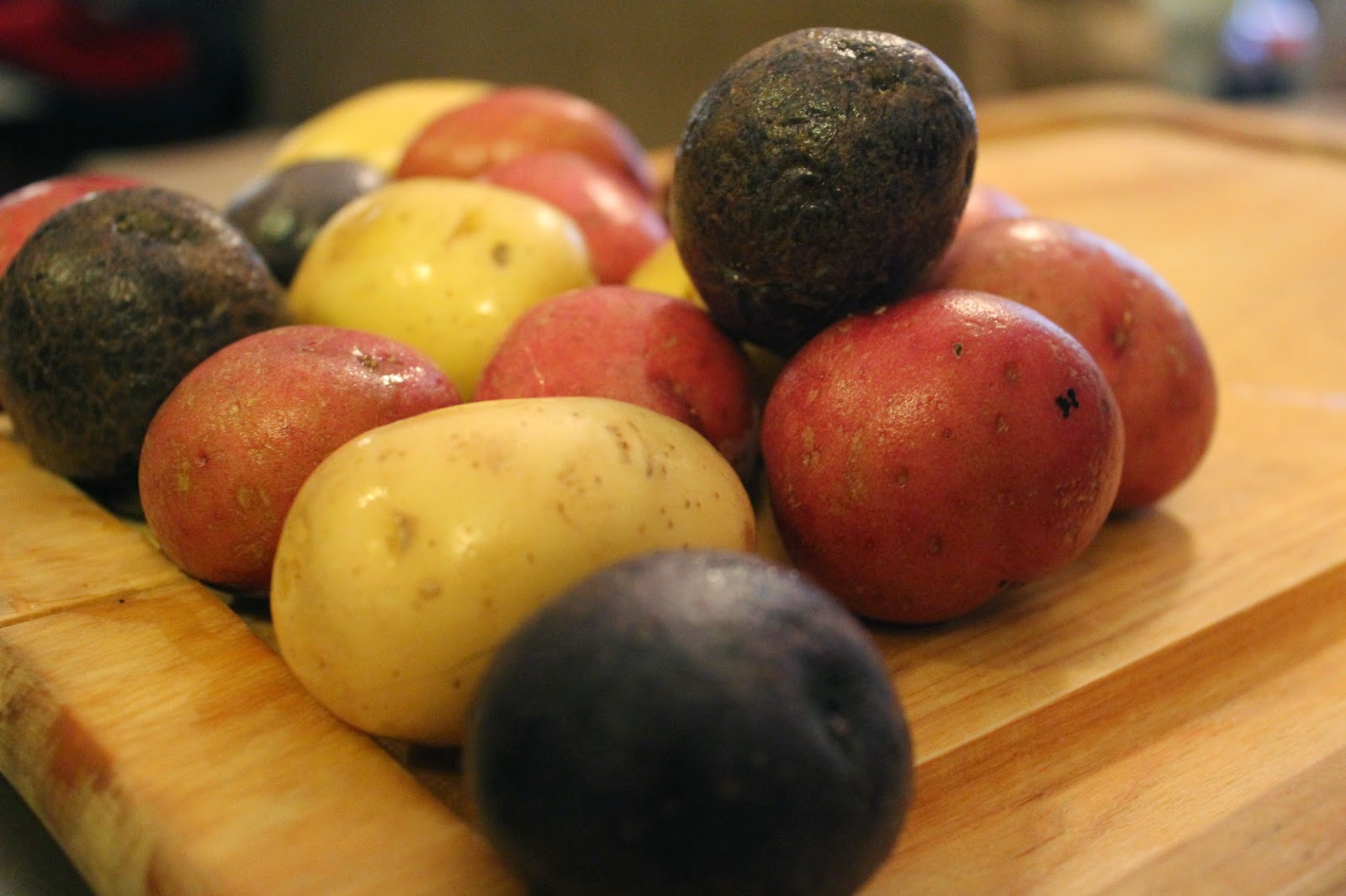 Treasuring Simplicity: Roasted Multi-Colored Potatoes