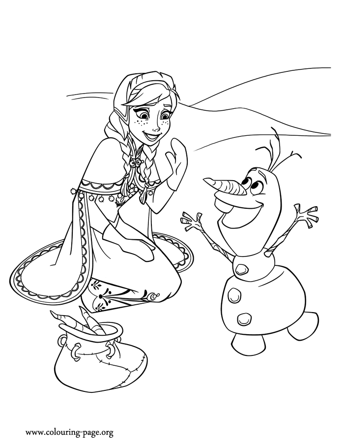 Frozen: Ana Free Coloring Pages. - Oh My Fiesta! in english