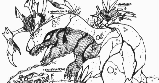 Kainsword17's World: Slaughtersjaws, Emporon & Klutch Vs. Trapasaurus