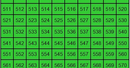 APRENDO ASÍ: NÚMEROS DEL 500 AL 600