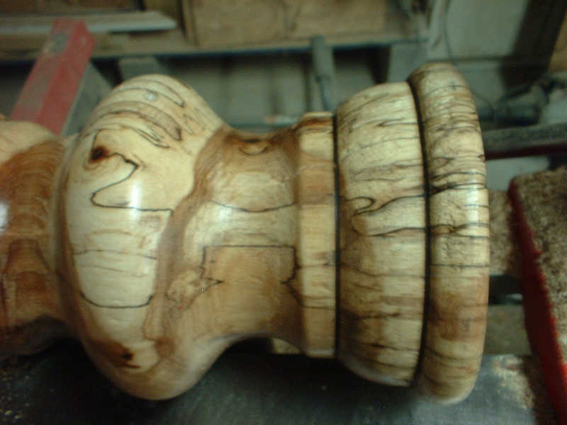 Wood Magic Creations: Spalted Hickory Pedestal