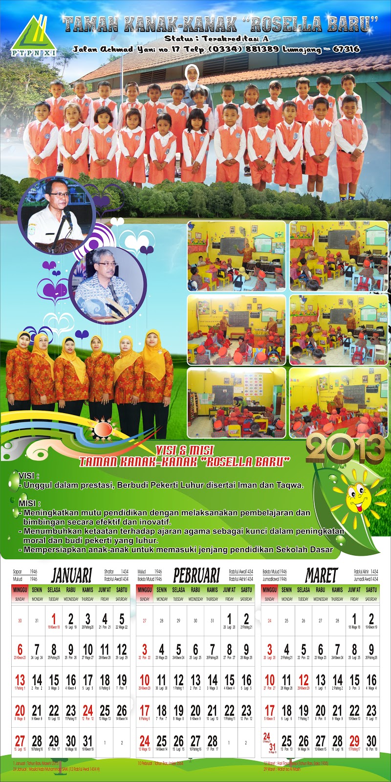 Contoh Desain Kalender