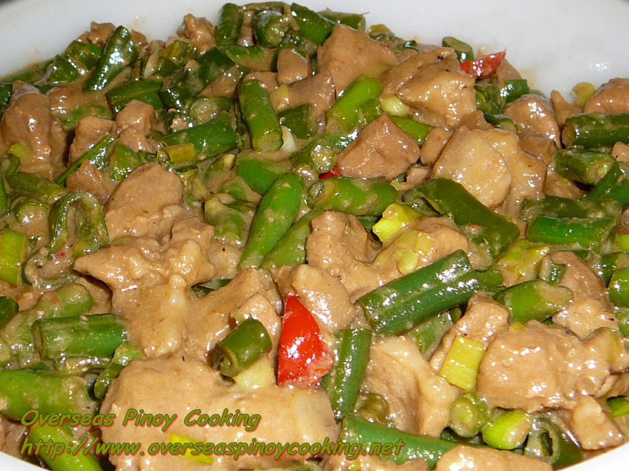 Creamy Bicol Express with Green Beans