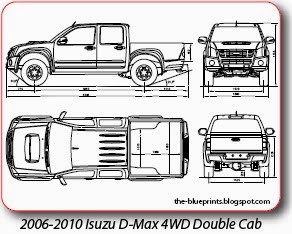 Vector Blueprints - Cars, Trucks, Busses and others: Isuzu - Vector ...