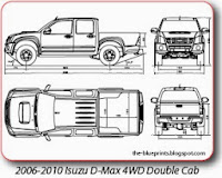 Vector Blueprints - Cars, Trucks, Busses and others: Isuzu - Vector ...