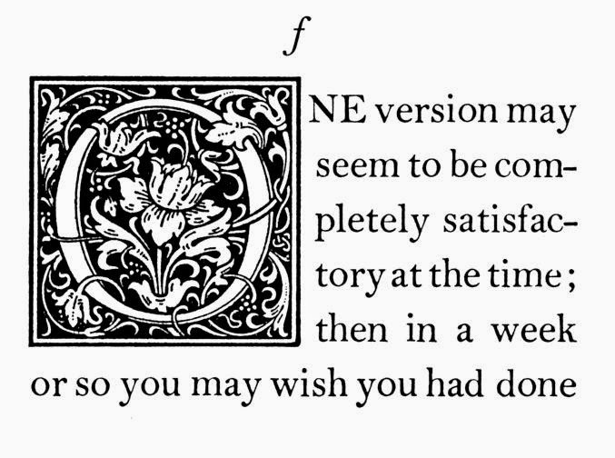 barefootliam: Bruce Rogers on Drop Caps