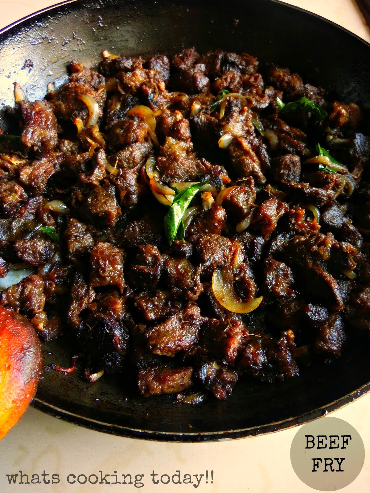 What's Cooking Today!!: Thattukada Style Beef Fry