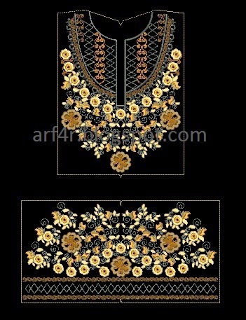 Berbagi: Kumpulan Motif Bordir Gamis Terbaru 2017