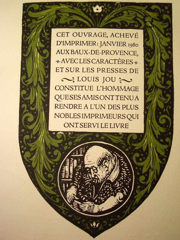 Librairie ancienne et autres trésors...: Dernier hommage à Louis Jou ...