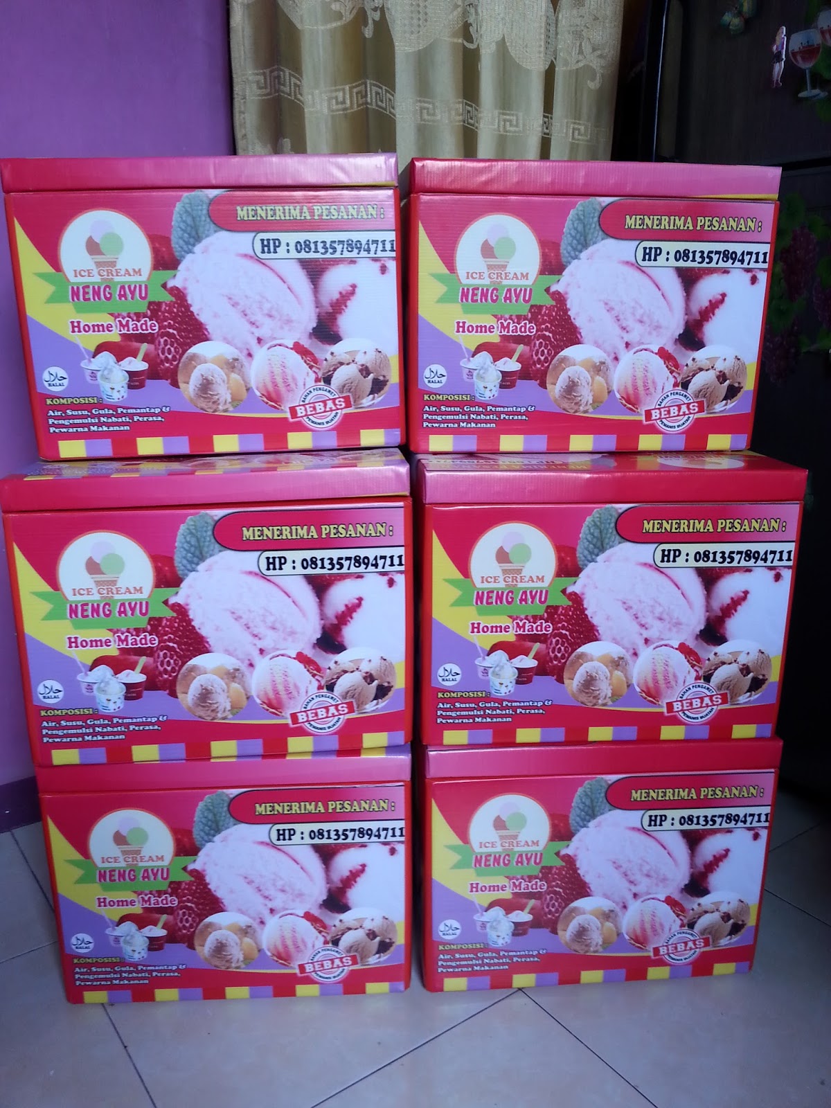 Melody Paper Cup Ice Cream: Box Styrofoam / Branding Box