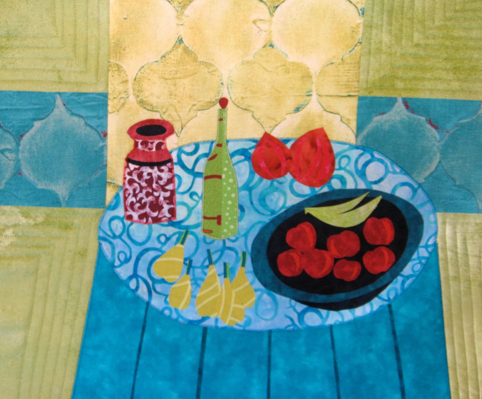 Fast Friday Fabric Challenge: Braque-inspired Still life