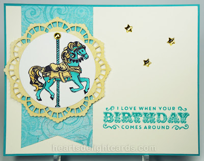 Heart's Delight Cards: Carousel Birthday