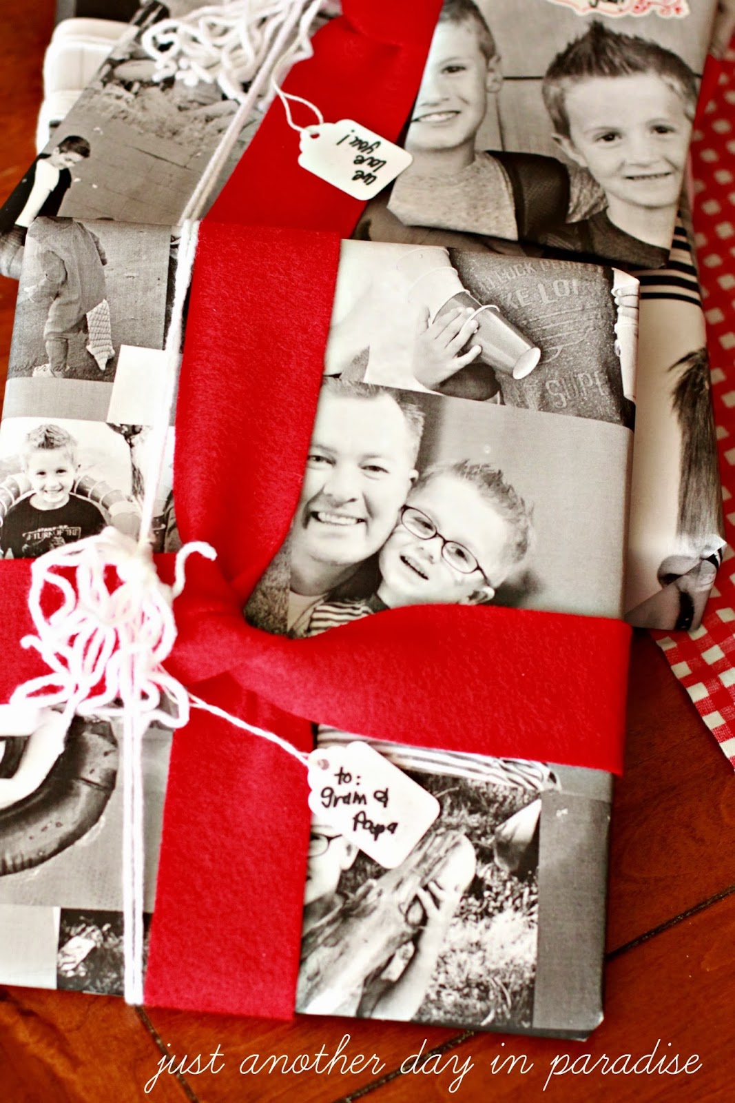 Larissa Another Day: DIY Photo Wrapping Paper
